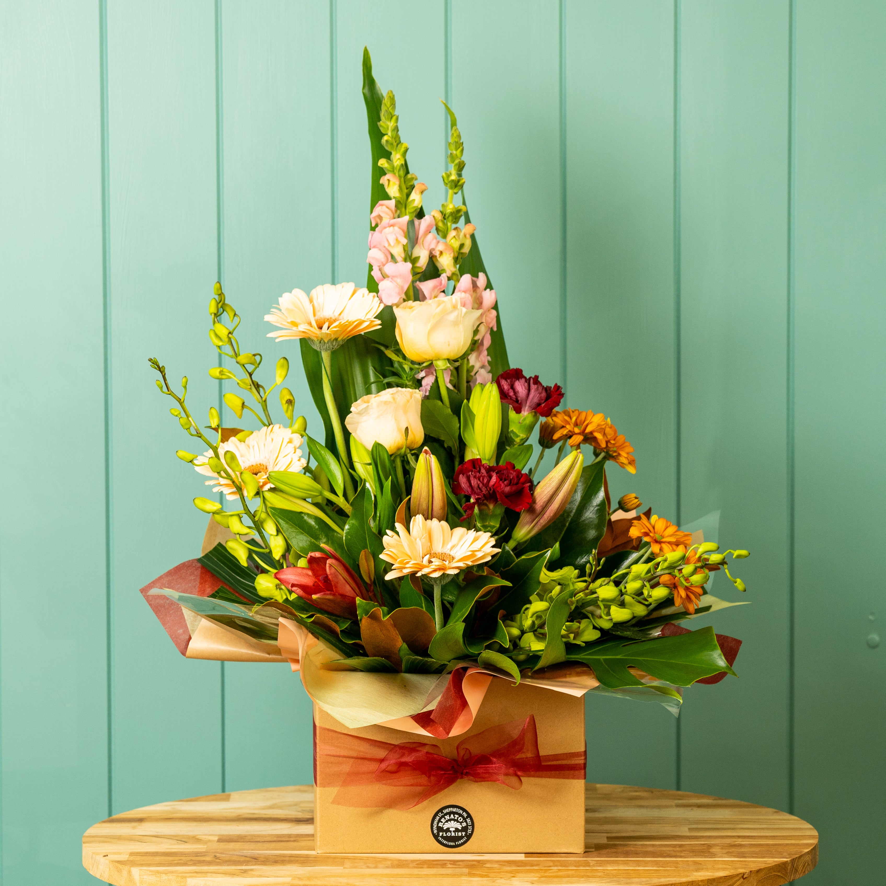 Mum s The Word Medium Front Face Box Renatos Florist Mum s The Word Medium Front Face Box Renatos Florist